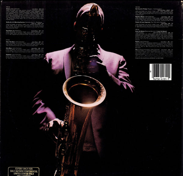 John Coltrane Best Of His Greatest Years Vinyl 2LP - 1980 US Remastered ...